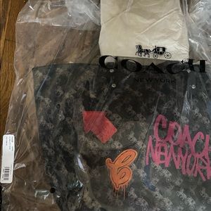 Coach | Bags | Nwt Coach Signature Graffiti 4 Set | Poshmark